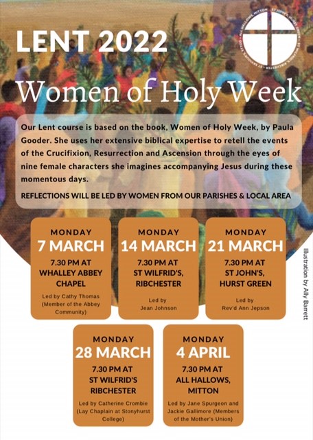 Lent 2022: Women of Holy Week - Mitton All Hallows' | The Diocese of ...