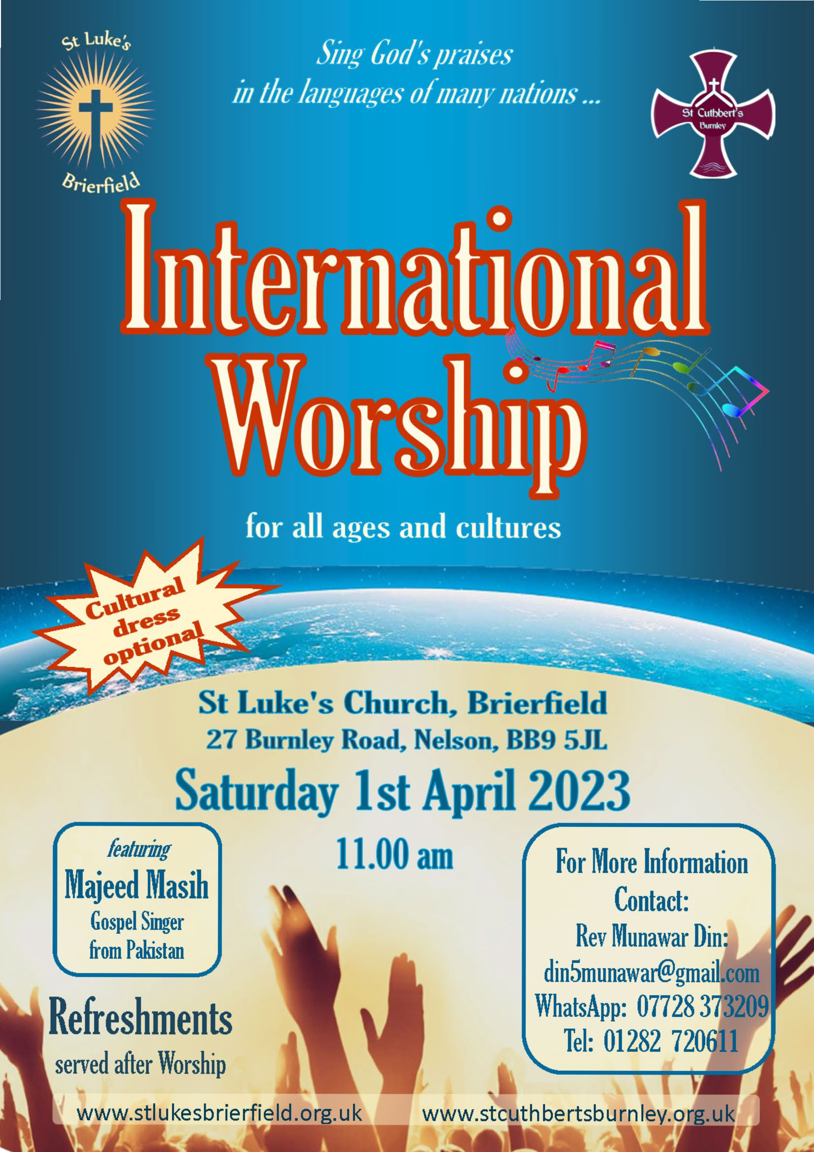 International Worship Event - Brierfield St Luke's | The Diocese of ...